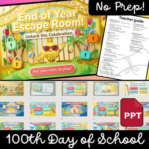 End of the Year Escape Room | End of Year Review Game | No Prep ...