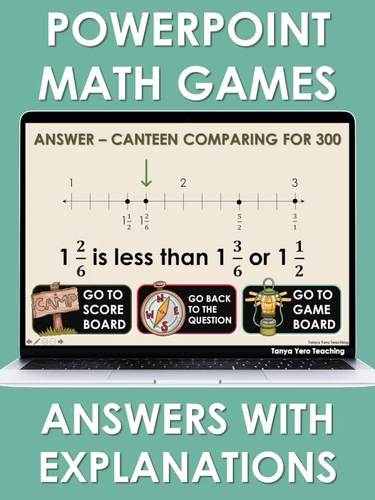 3rd Grade Math Games BUNDLE Math Test Prep Paperless Math Review