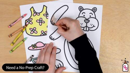 Groundhog Day 2026 Craft, Template, & No Prep Writing Activity for February