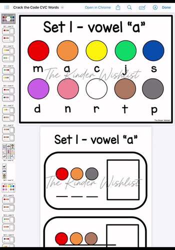 CVC Secret Words Kindergarten Phonics Literacy Center Vowels Decoding ...