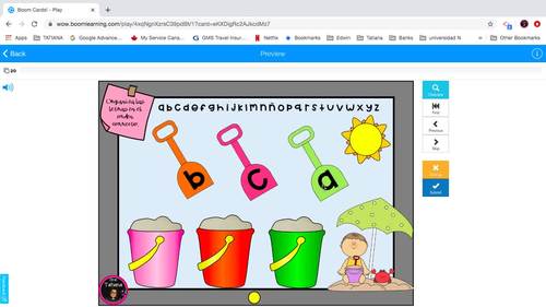 El Alfabeto: Ordena el Alfabeto en Boom Cards | Spanish Alphabet Activity