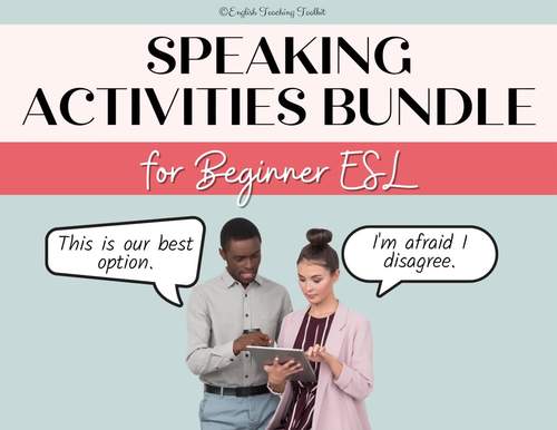 Adult ESL Speaking Lesson & Activity BUNDLE - Useful Phrases for ...