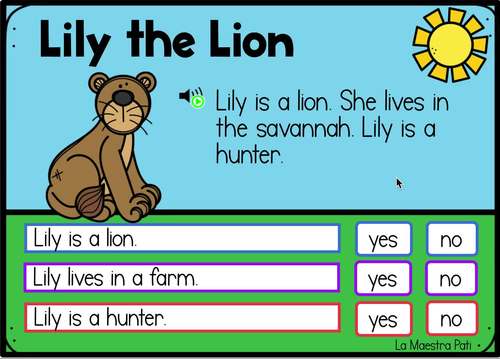 Boom Cards- Short Stories by La Maestra Pati Bilingue | TPT