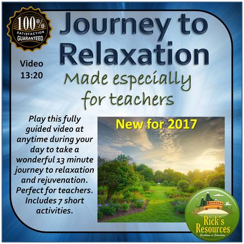 Stress Management Relaxation Guided VIDEO for Teachers and Students