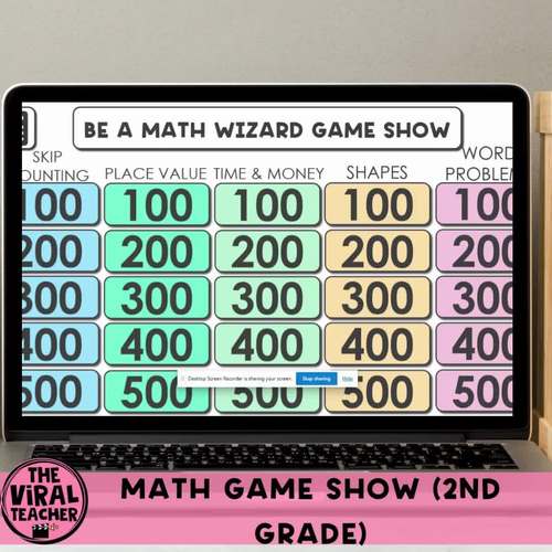 2nd Grade End of Year Math Review Game Show by The Viral Teacher