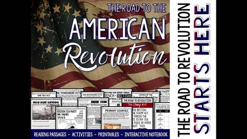 American Revolution Unit Causes of the Revolutionary War Worksheets ...