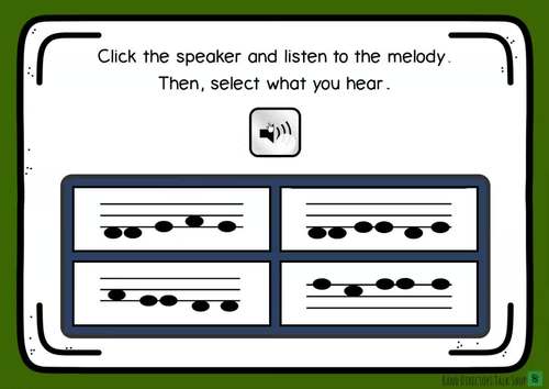 Melodic Ear Training Level 4A- Interactive Music Theory Games | TPT