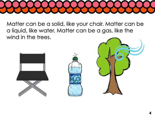 States of Matter Science Non-Fiction Printable Only Book Bulletin Board