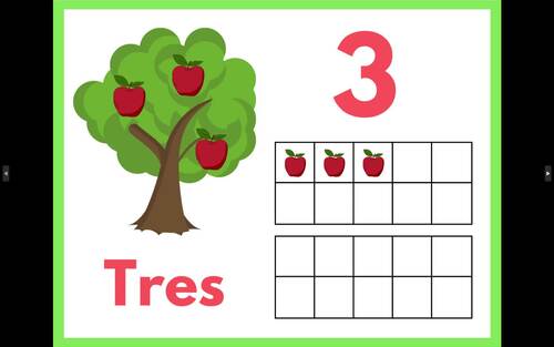 Ten Frames up to 20 for Prek & K to Count & learn Numbers in Spanish ...