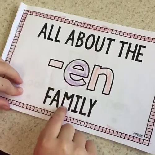 Short E Family Emergent Readers (Interactive) by A Smiling Teacher