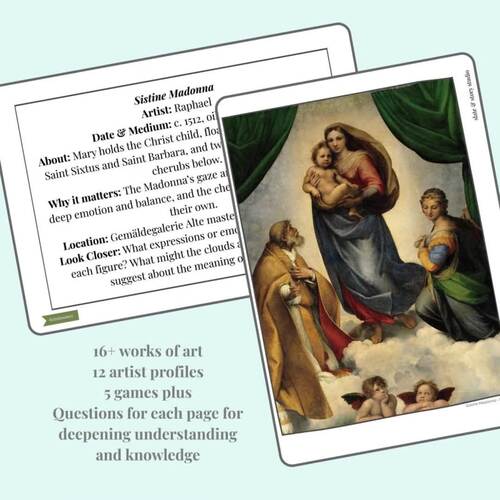 Renaissance Artist Study Deck | Printable Art History Flashcards for ...