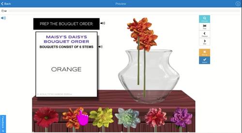 Flower Orders Drag & Drop Boom Cards by Adulting Made Easy aka SpedAdulting