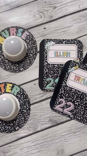 Push Light Hall Pass System - Editable School Passes - Bathroom Pass ...