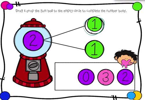 Number Bonds BOOM Cards Sums 1-10 by Erin J Murray | TPT
