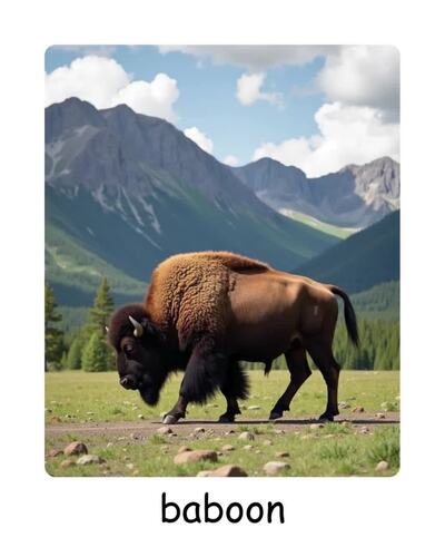 36 Realistic Safari Animals Montessori Flashcard | Editable Cards for ...