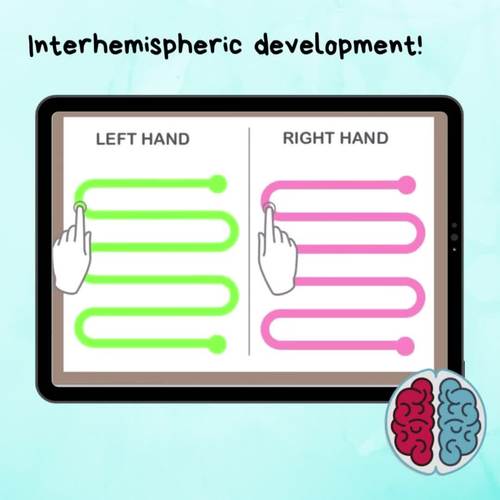 INTERHEMISPHERIC TRACING LINE • Preschool Educational • Inter ...