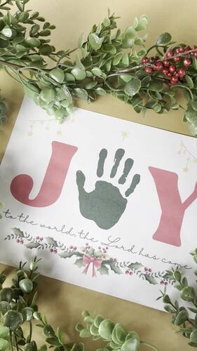 Christmas Handprint Art Homeschool Christian Preschool Winter Craft ...