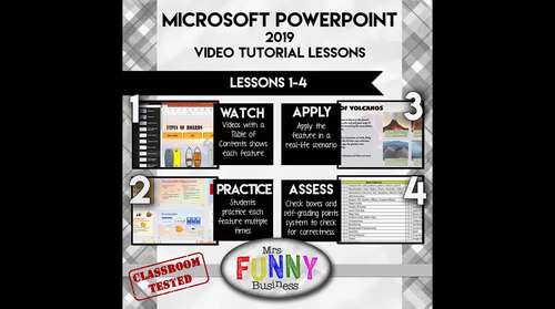 Microsoft PowerPoint 2019 Video Tutorial Lessons by Mrs Funny Business