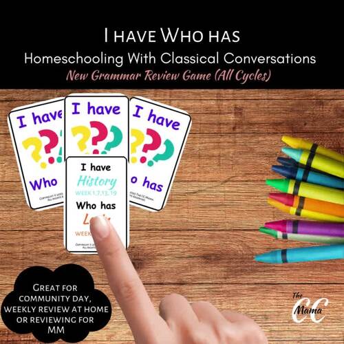 Classical Conversations Review Game CC I have Who has (any weeks, all 3 ...