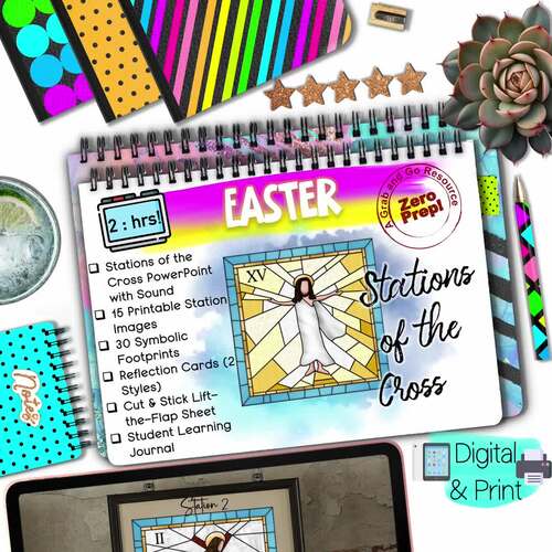 Stations of the Cross Easter Activity Display Lesson, PowerPoint ...
