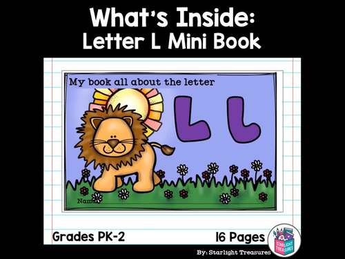 Alphabet Letter of the Week: The Letter L Mini Book, Letter L Mini Book ...