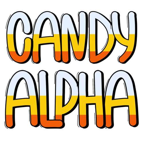 Halloween Bulletin Board Letters Alphabet Candy Corn Bundle by VividDoodle