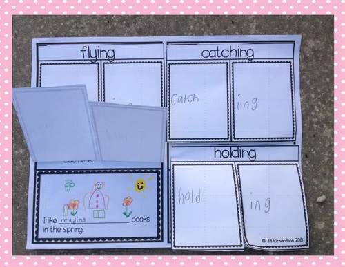 Spring Emergent Reader Activiites ESL Preschool Kindergarten First Grade
