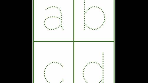 Green Alphabet tracing Upper case, Lower case handwriting, Number ...