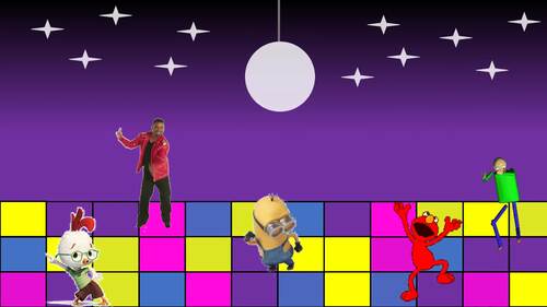 MICROSOFT POWERPOINT: Animated Disco Dance Party - Animation Project
