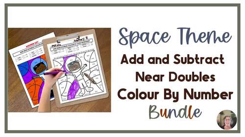 Space Theme Bundle: Near Double Addition & Subtraction Within 20 Color ...