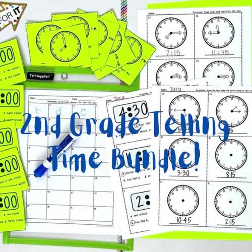 Telling Time Activities 2.MD.C.7 by Tara's Teaching Tools | TPT