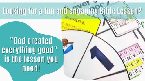 Creation Bible Lesson l Printable Pack l English and Spanish | TPT