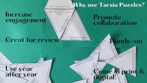 Intermolecular Forces Chemistry Worksheet and Puzzle Activity | TpT