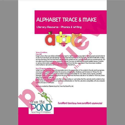 Trace & Make Alphabet Letter Crafts | Fine Motor Phonics Pack by From ...