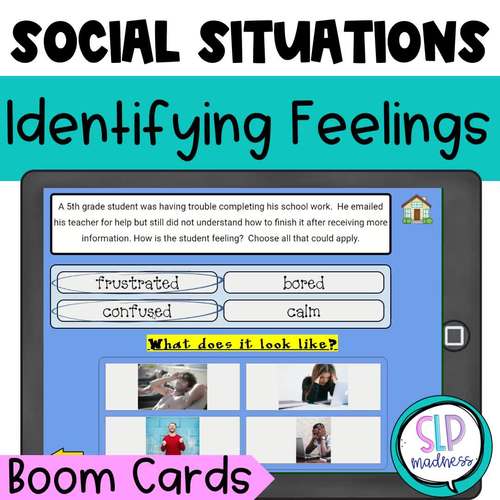 Social Skills Boom Cards l Identifying Feelings and Perspective Taking
