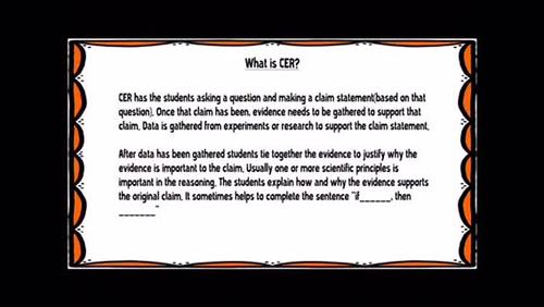 CER IMAGE PROMPTS and GRAPHIC ORGANIZER Activities Distance Learning or ...