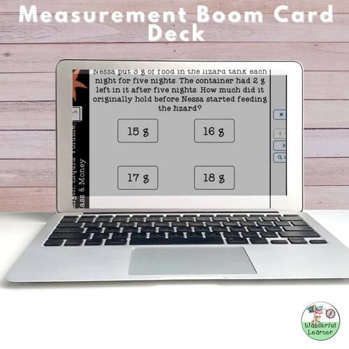Measurement Time Liquid Volume Length Mass Money Boom™ Cards 4th 5th Audio