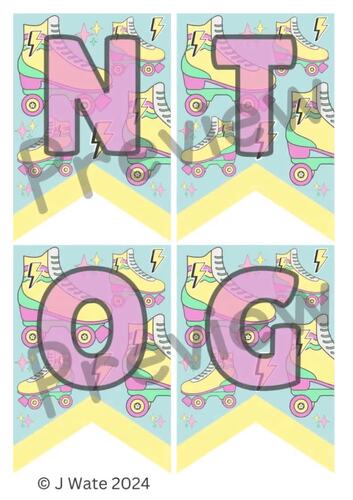 Back To School Bulletin Board Display & Retro First Day Craft Templates