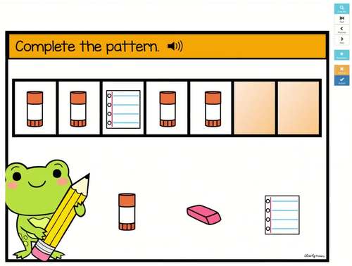 Patterns | Back to School Basics | Boom Cards™ by Clearly Primary