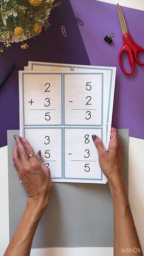 Addition and Subtraction Matching Activity, 2OA.2 by BXC Creations