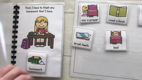 Getting Ready for Bed Life Skills Adapted Book Sequencing by Teaching ...