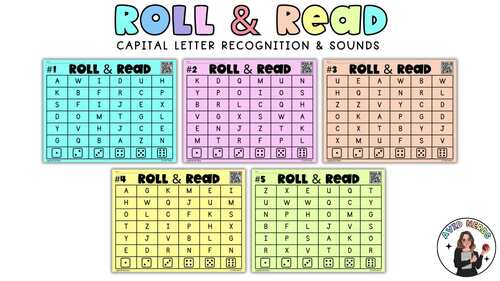 Capital Letter Recognition Identification and Sounds | Roll and Read Games