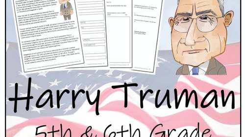 Harry Truman Close Reading Comprehension Activity | 5th Grade & 6th Grade