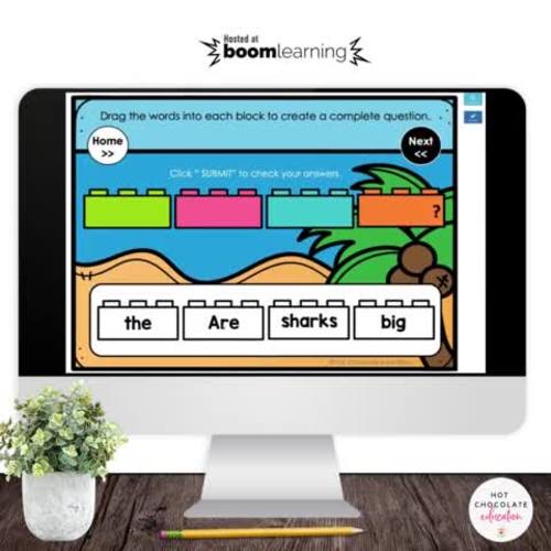 Sentence Building BOOM CARDS - Present Simple Verbs - Word Order in ...