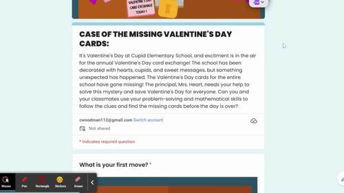 Valentines Day Digital Math Mystery, Decimals, FREE Teacher to Student ...