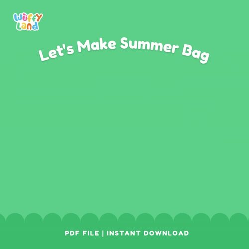 Summer Bag Craft for Kids - Cut & Paste Printable Activity - Fine Motor ...