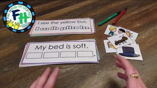 Read, Write, & Match Sentences Activity by Fun Hands-on Learning