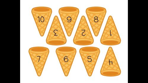 Summer Ice Cream Math Games, Summer Math Activities, Summer School