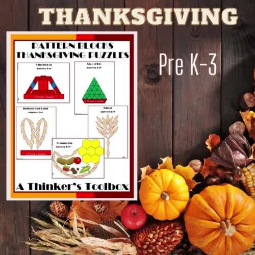 Holidays Pattern Block Mat Printables & Worksheets BUNDLE | TPT