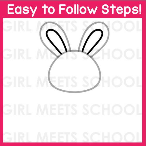 Easter Directed Drawing Clipart - Directed Drawing Easter Images